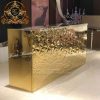 Bar Counter Cabinet Gold Stainless Steel - For Sale