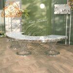 Banquet Round Table Half Moon Design - For Sale
