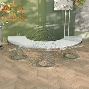 Banquet Round Table Half Moon Design - For Sale