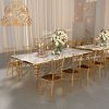 Banquet Dining Table Rose Gold Design - Fertile Furniture