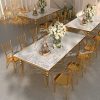 Banquet Dining Table Rose Gold Design - Fertile Furniture